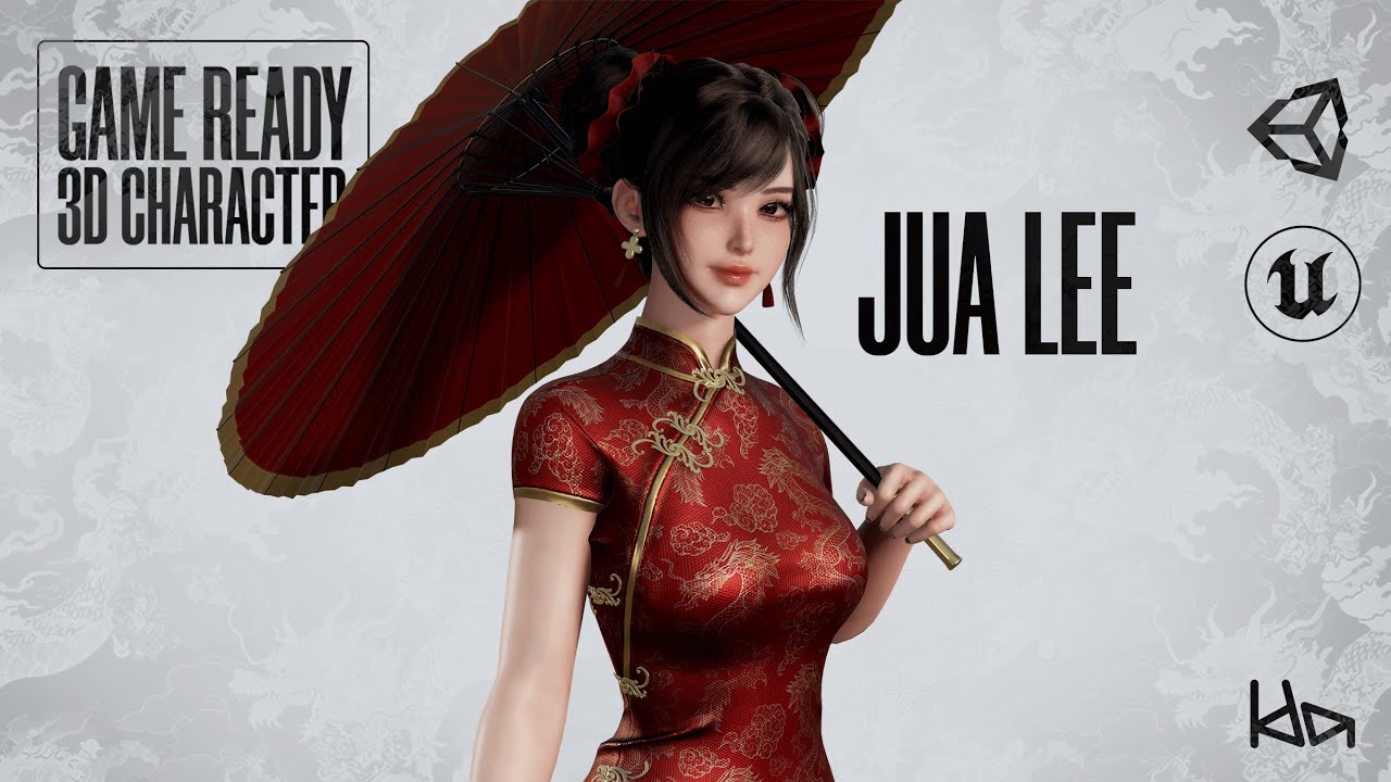 Jua Lee - Girl In Cheongsam Qipao Dress 2026 - Free Daz 3D Models