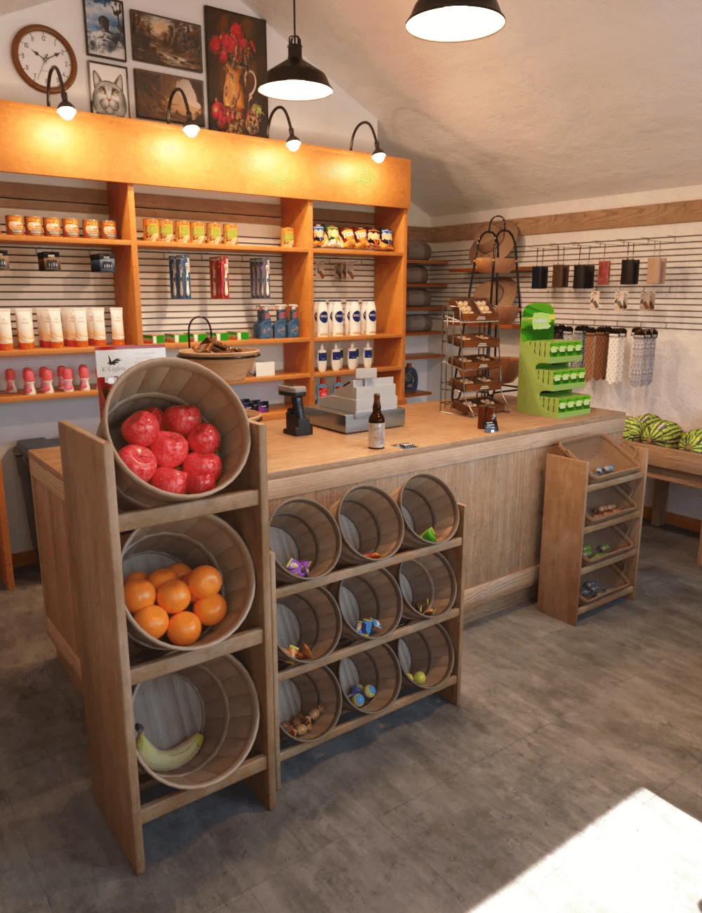FG Small Grocery Store 2025 - Free Daz 3D Models