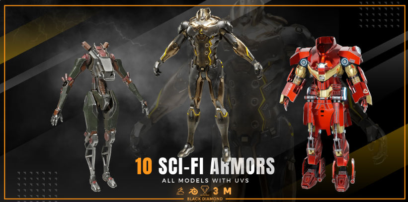 10 Sci Fi Armor Models 2026 Free Daz 3d Models