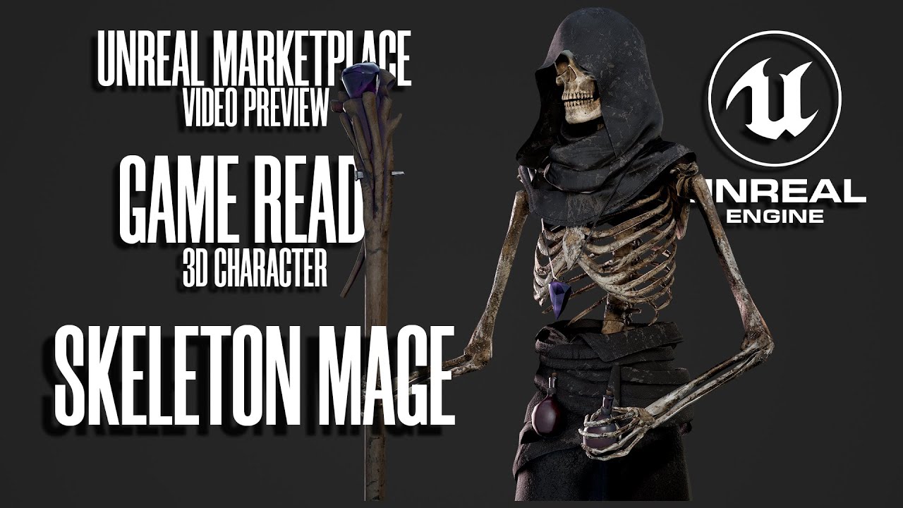 Modular Skeleton Mage 2025 - Free Daz 3D Models