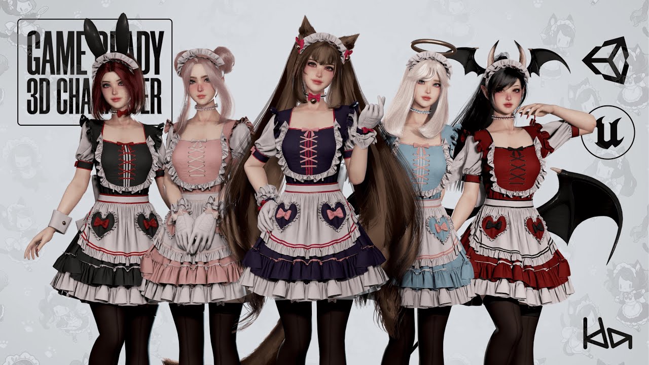 Dress Up Maids 2026 - Free Daz 3D Models