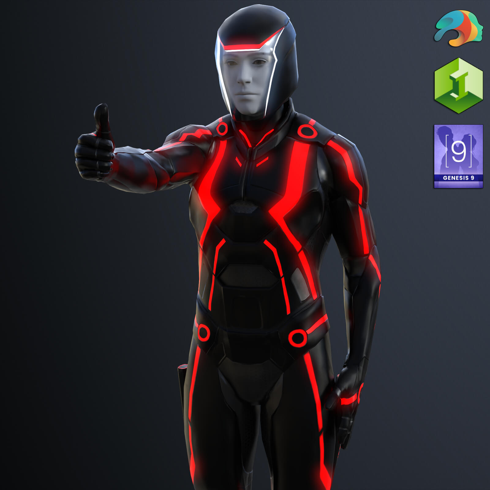 Tron Outfit For Genesis 9 [Request]