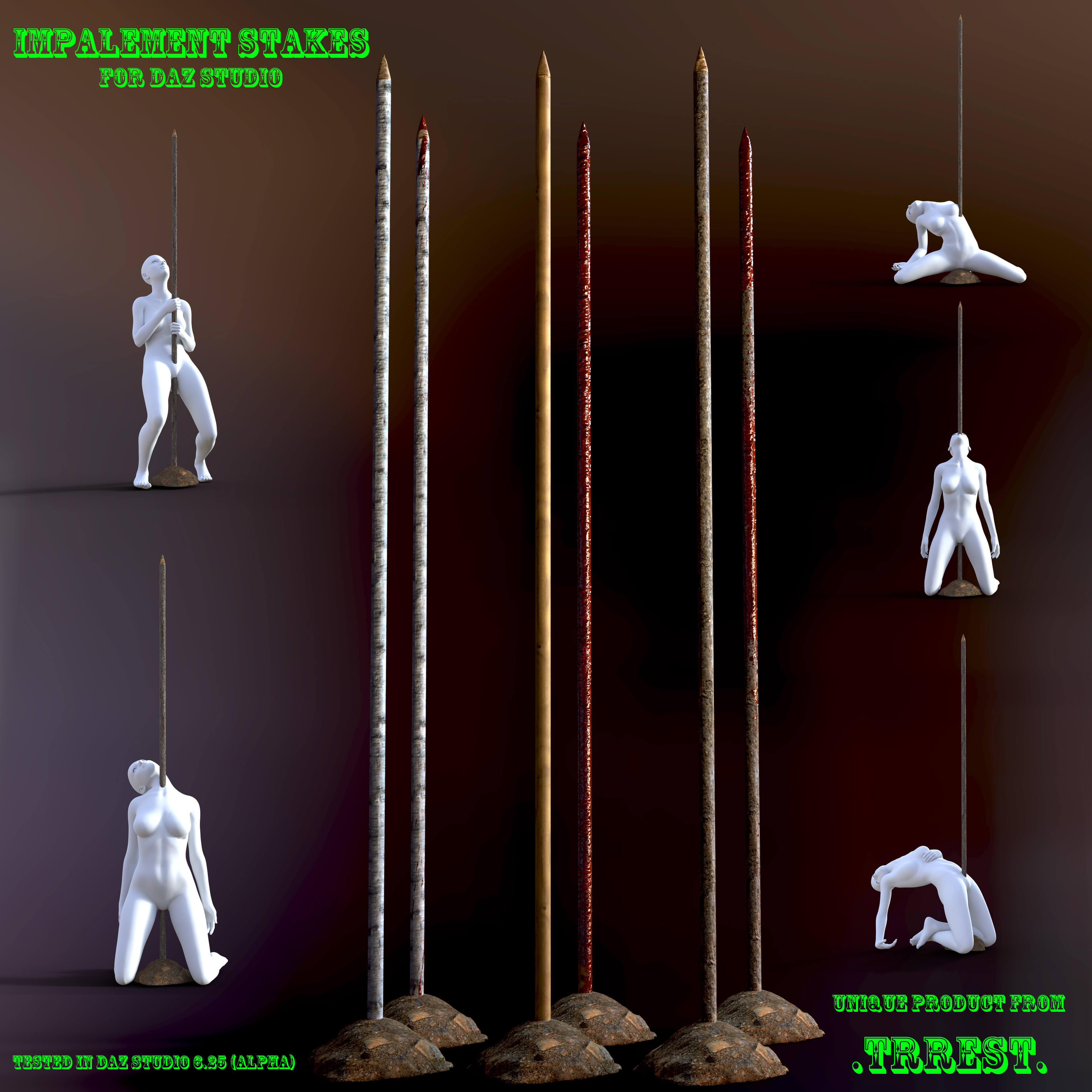 Impalement Stake Pack For DAZ Studio [Request]