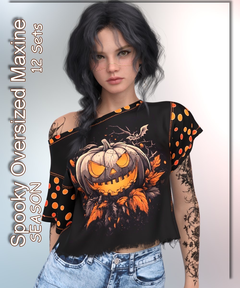 Spooky Season For Oversized Maxine 2026 - Free Daz 3D Models