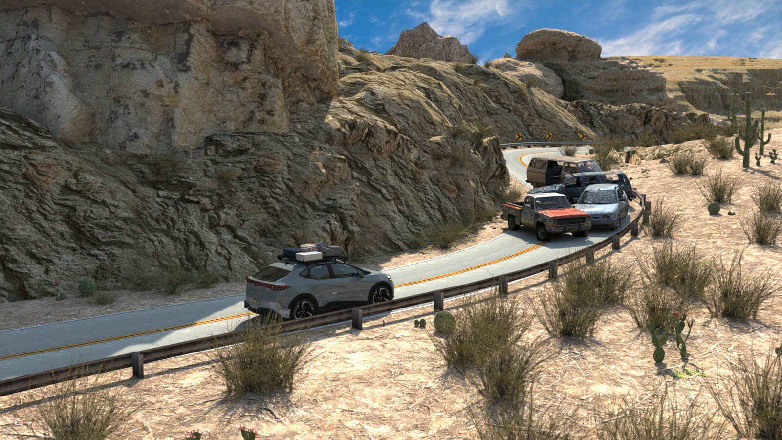 Desert Road Blockade For DAZ [Request]