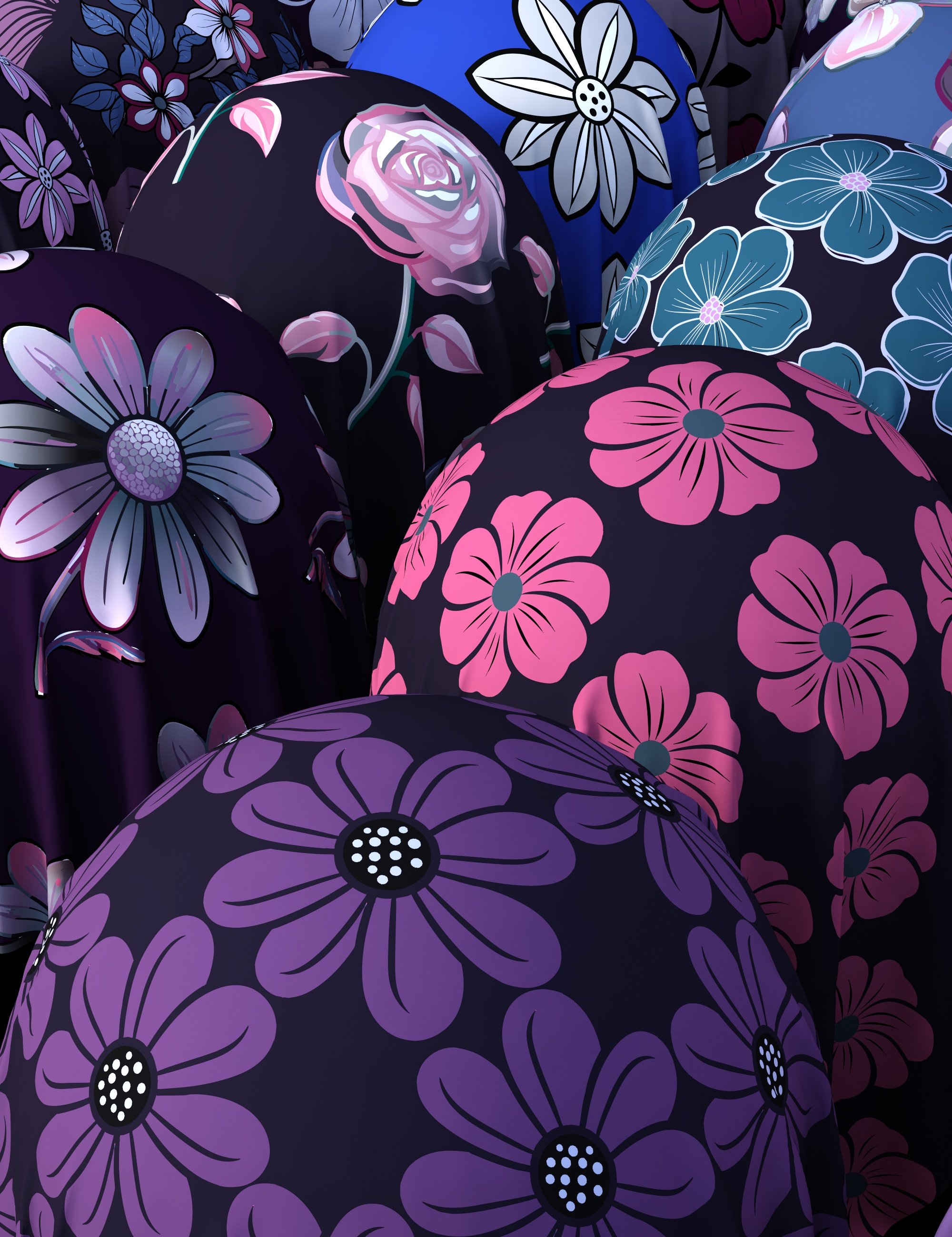 Gothic Flowers Fabric Iray Shaders - MR [Request]