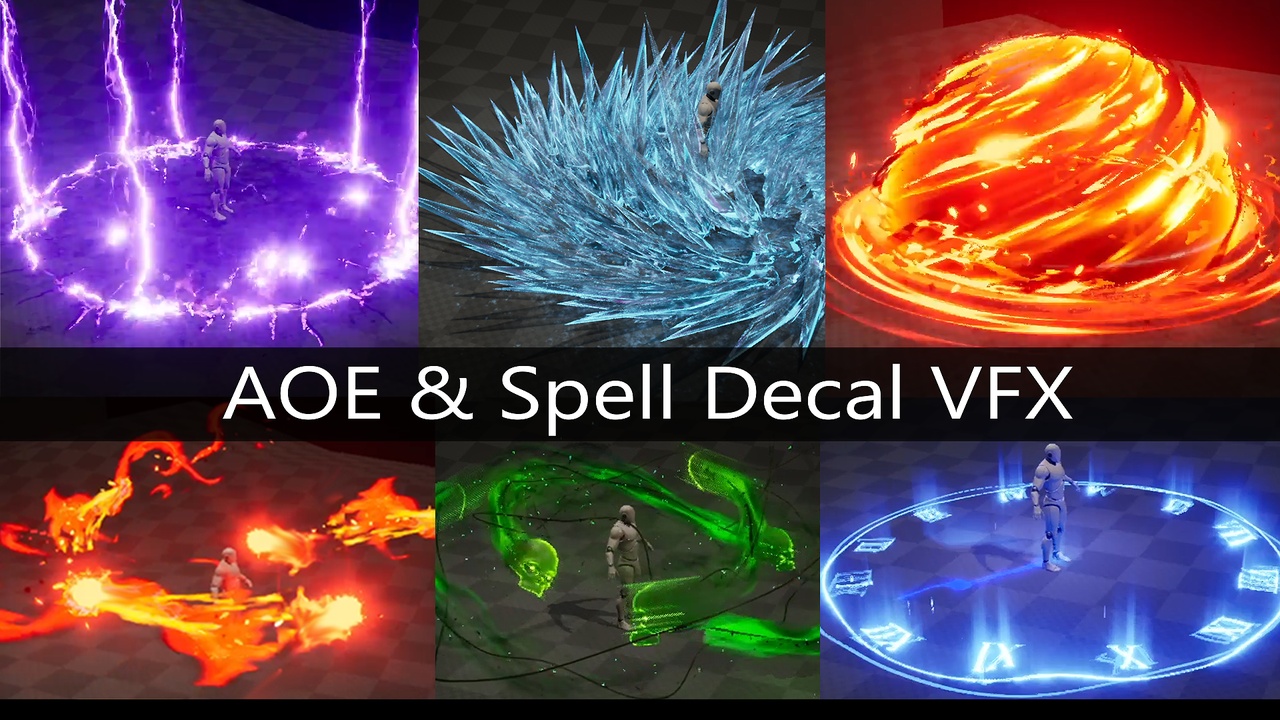 AOE And Spell Decal VFX ( With SFX ) 2025 - Free Daz 3D Models