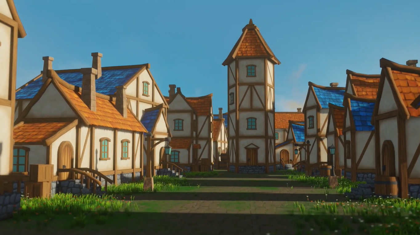 Low-poly Village Assets For Blender 2026 - Free Daz 3D Models