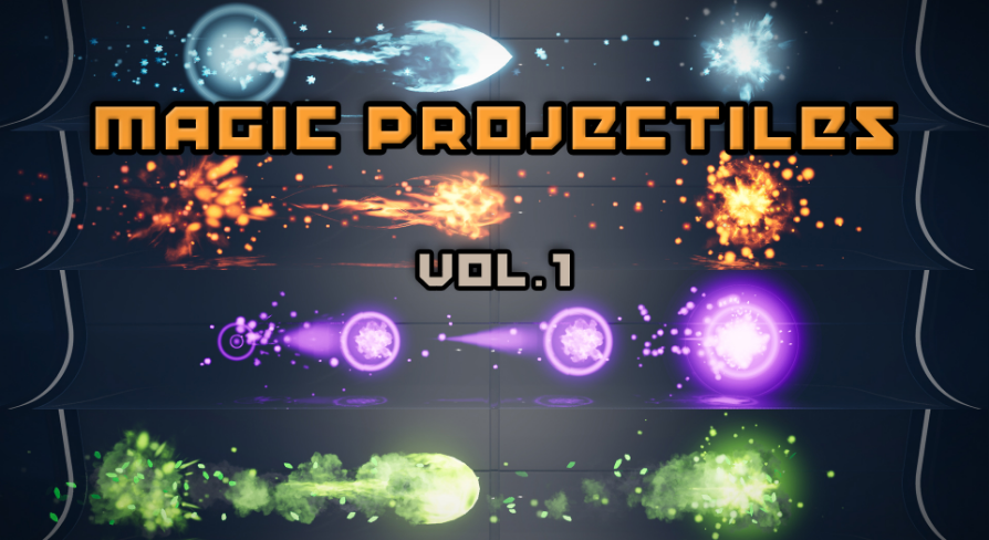 Magic Projectiles Vol. 1 - Niagara 2025 - Free Daz 3D Models