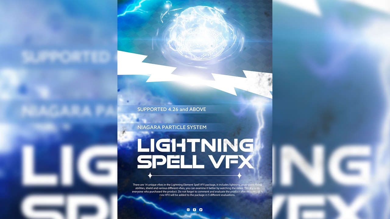 Lightning Element - Spell VFX Pack 2025 - Free Daz 3D Models