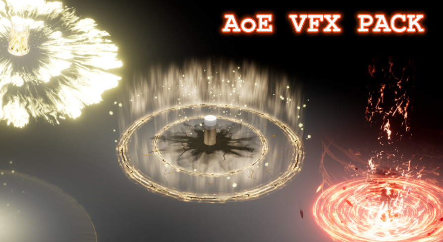 AoE Shock Wave Visual Effects Pack 2026 - Free Daz 3D Models