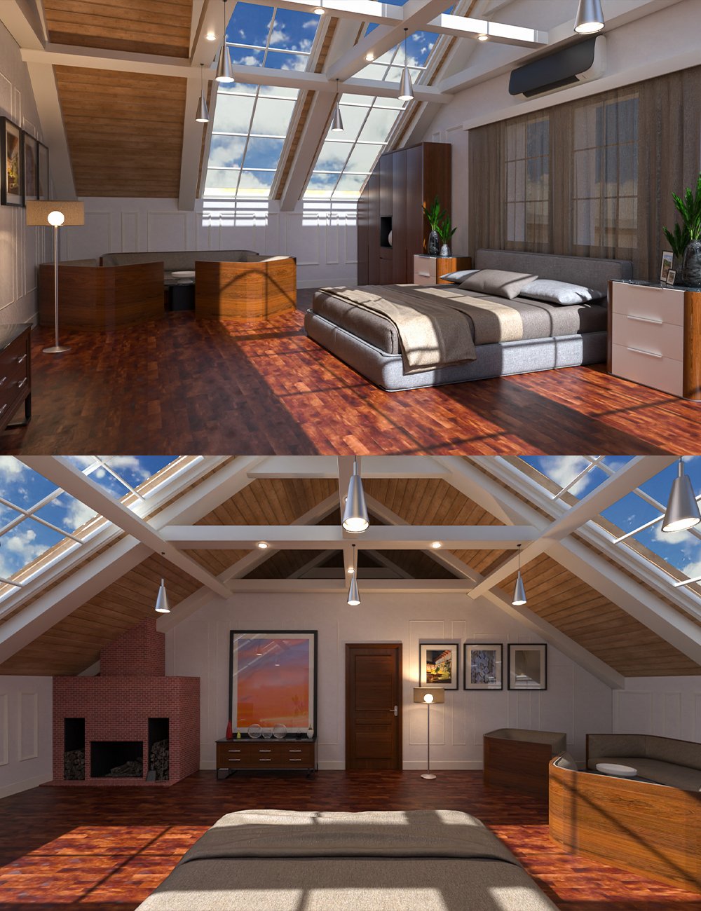 Attic Apartment 2025 - Free Daz 3D Models