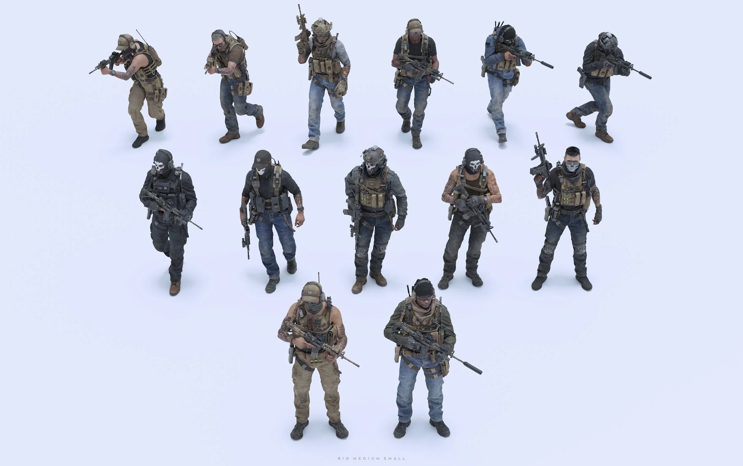 Bigmediumsmall – Shadow Unit 2026 - Free Daz 3D Models