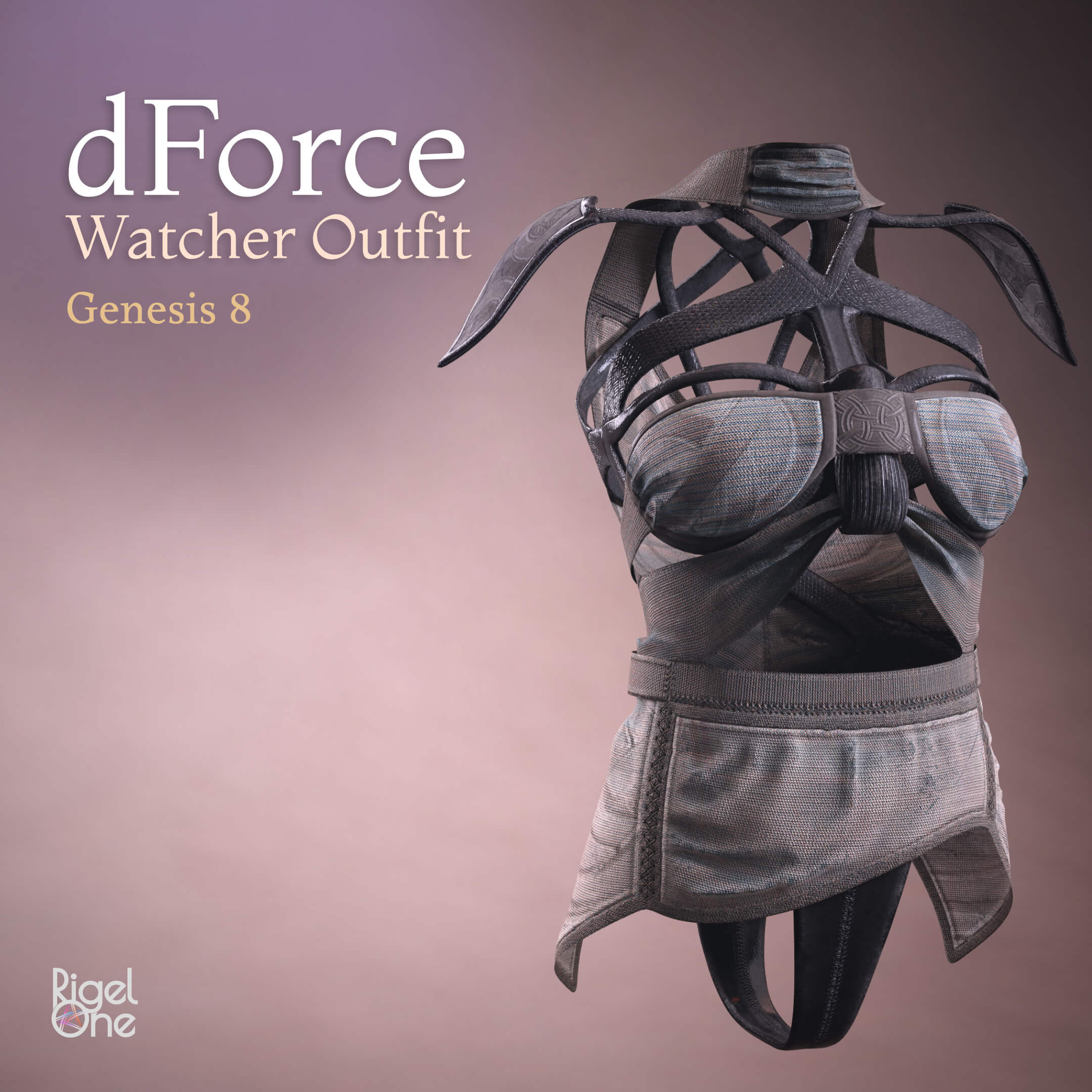 DForce Watcher Outfit For Genesis 8 Female 2026 - Free Daz 3D Models