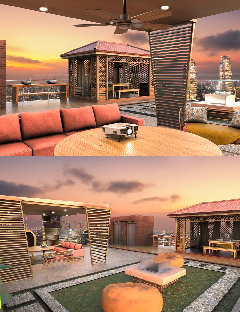 Rooftop Cottage 2025 - Free Daz 3D Models
