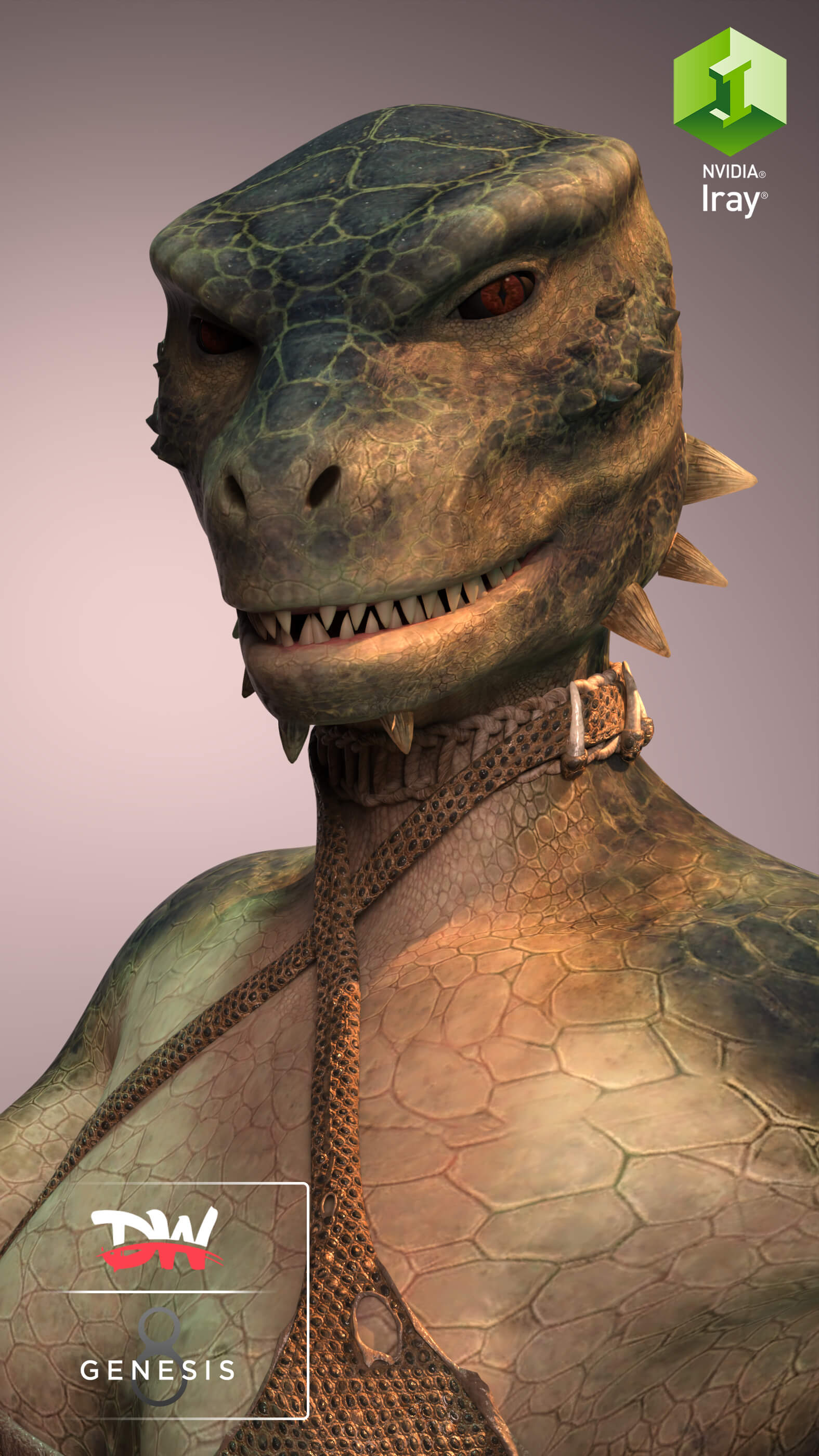 Argonian Elder Scroll IV Oblivion Remastered DAZ G8F 2025 - Free Daz 3D ...