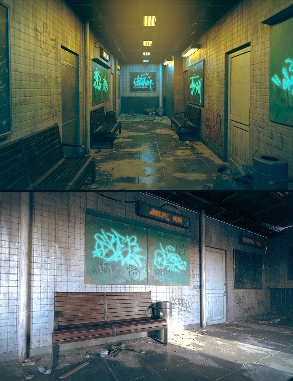 Polish Dark Hallway 2025 - Free Daz 3D Models