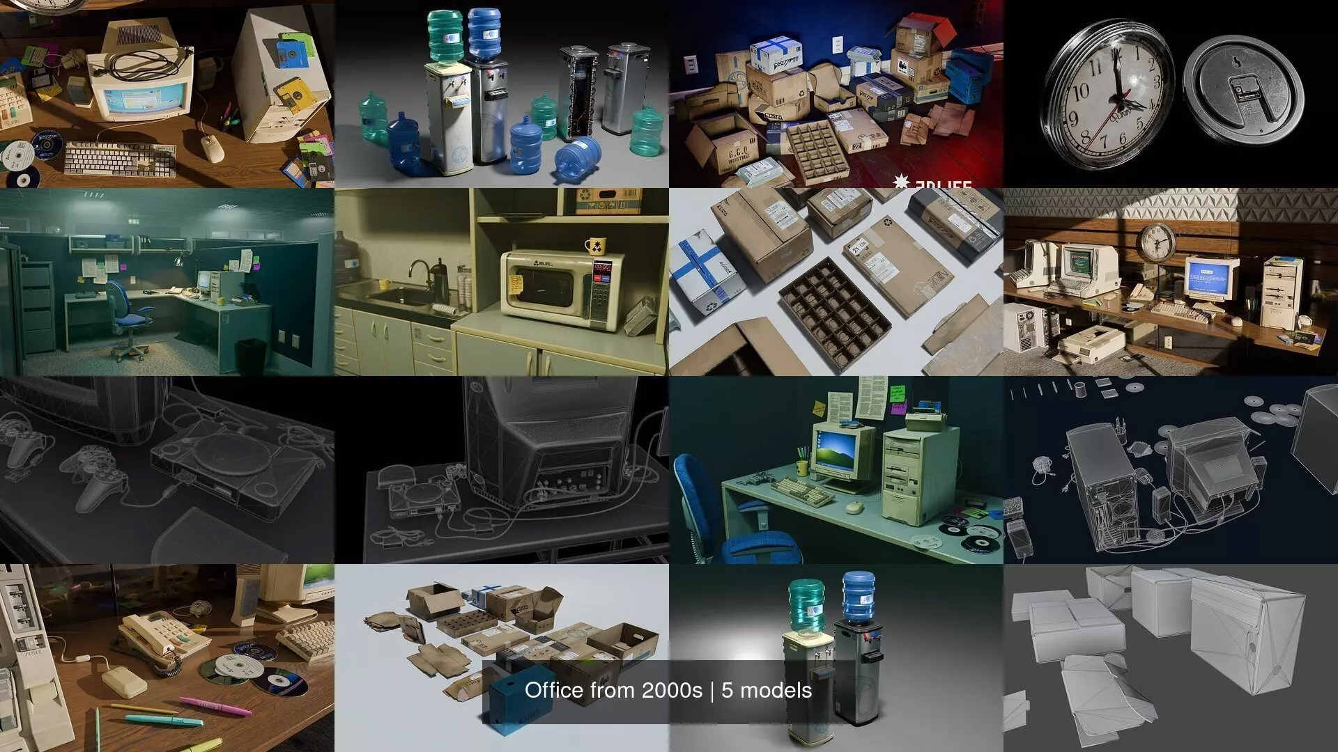Office From 2000s 3D Model Collection [Request]