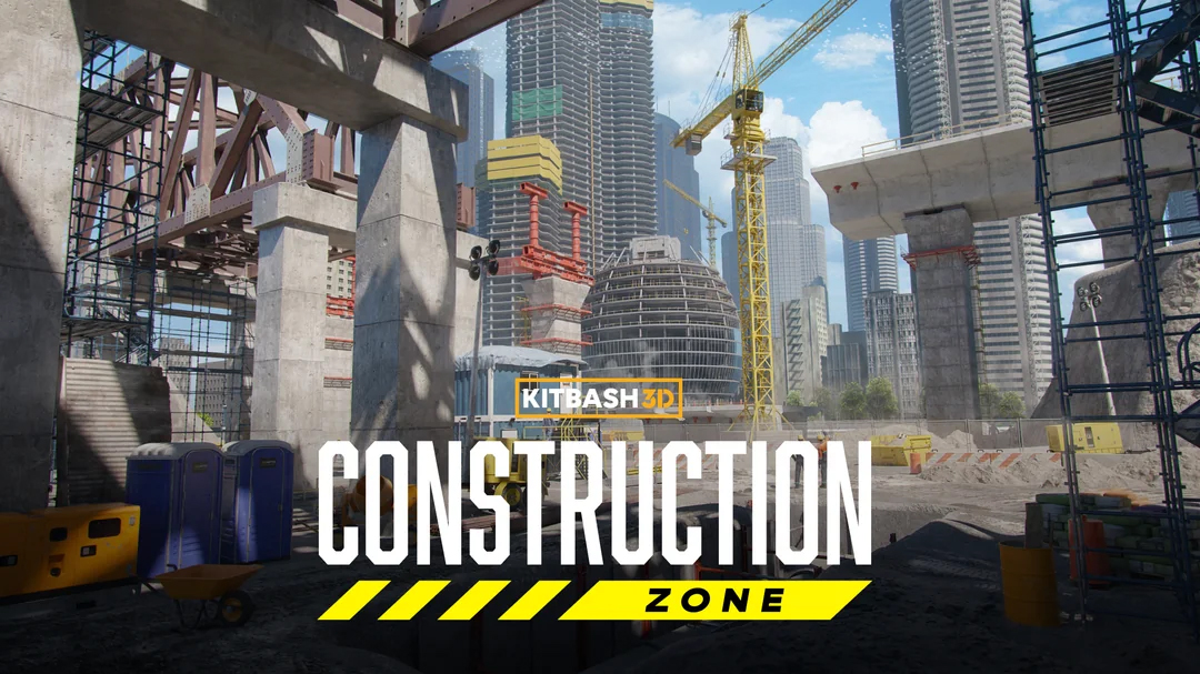 KitBash3D - Construction Zone (BLENDER / !REUPLOAD!) 2026 - Free Daz 3D ...