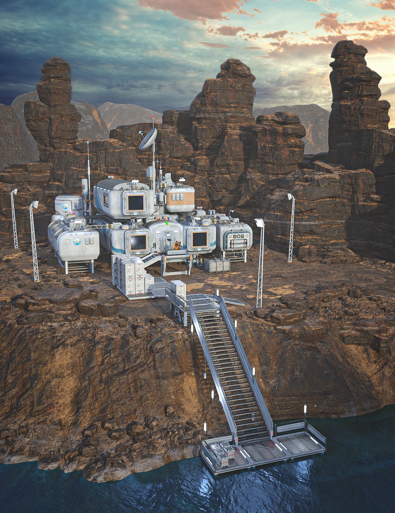 SE Space Base Artemis 2025 - Free Daz 3D Models