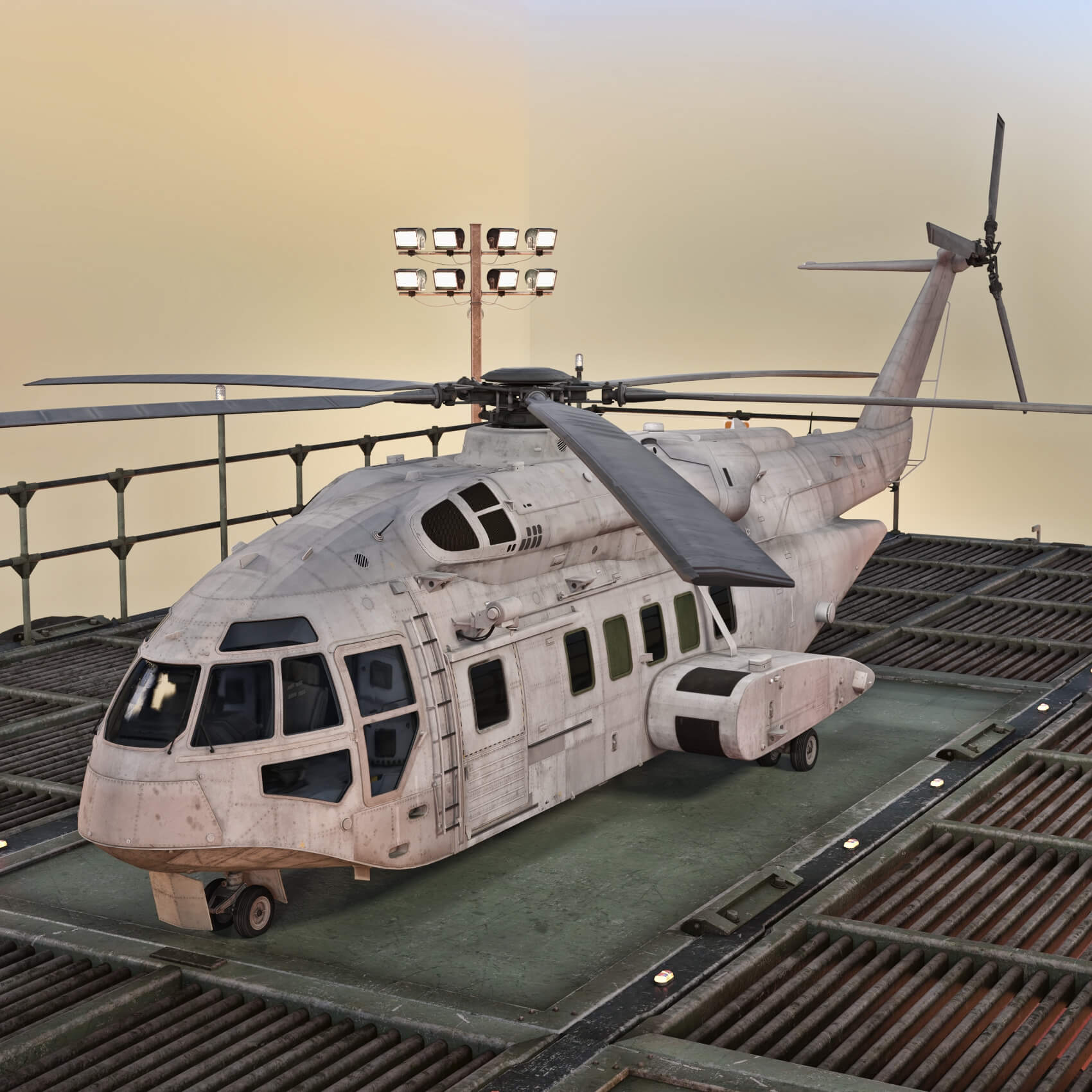 SA 321 Helicopter Bo6 For Daz3D [Request]