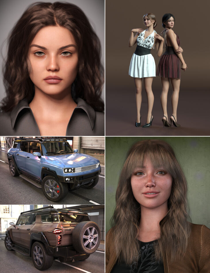 Ariana Day Out Bundle For Genesis 9 [REPOST] 2026 - Free Daz 3D Models