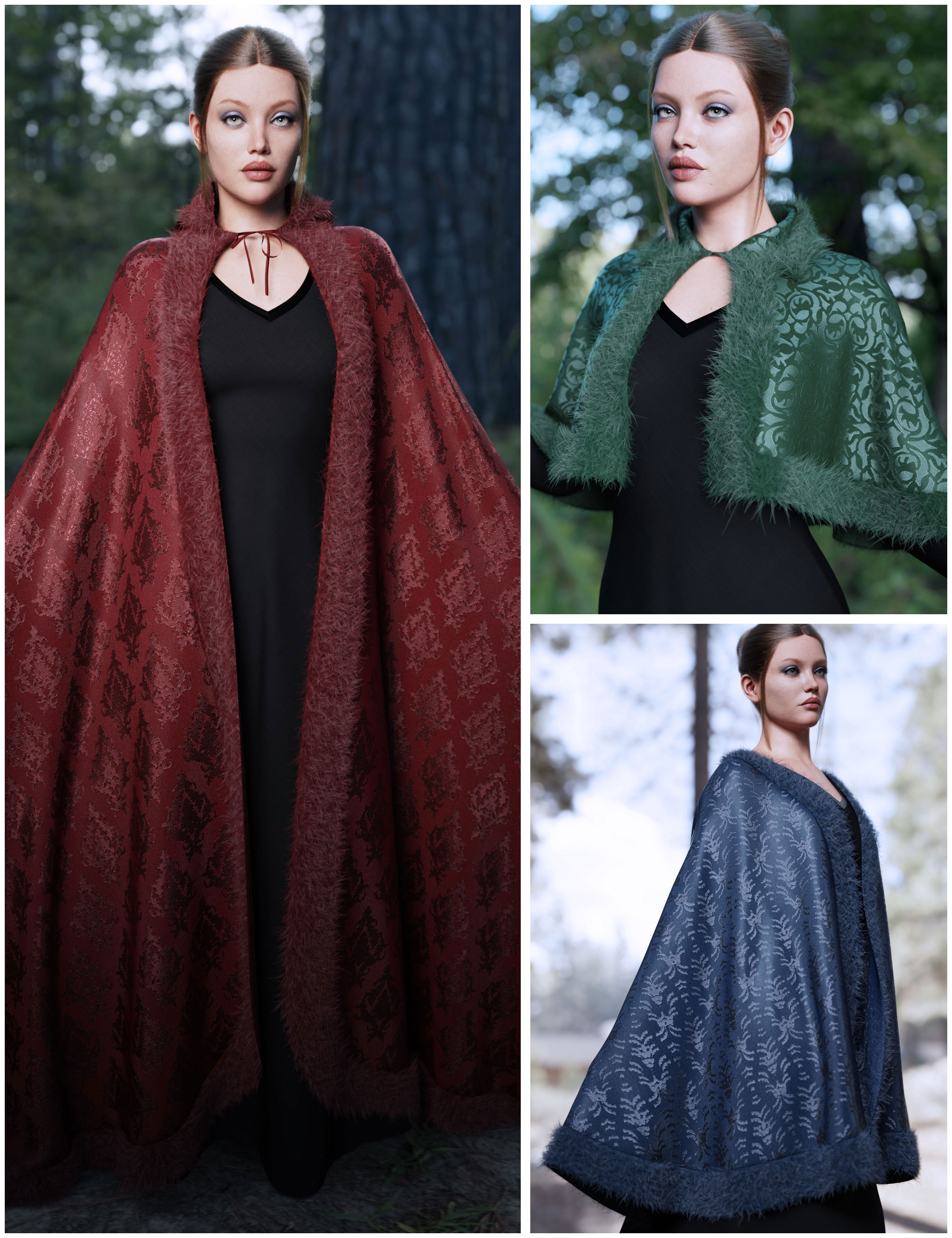 Texture Expansion For Capes Of Fantasy Winter Edition For Genesis 9 ...