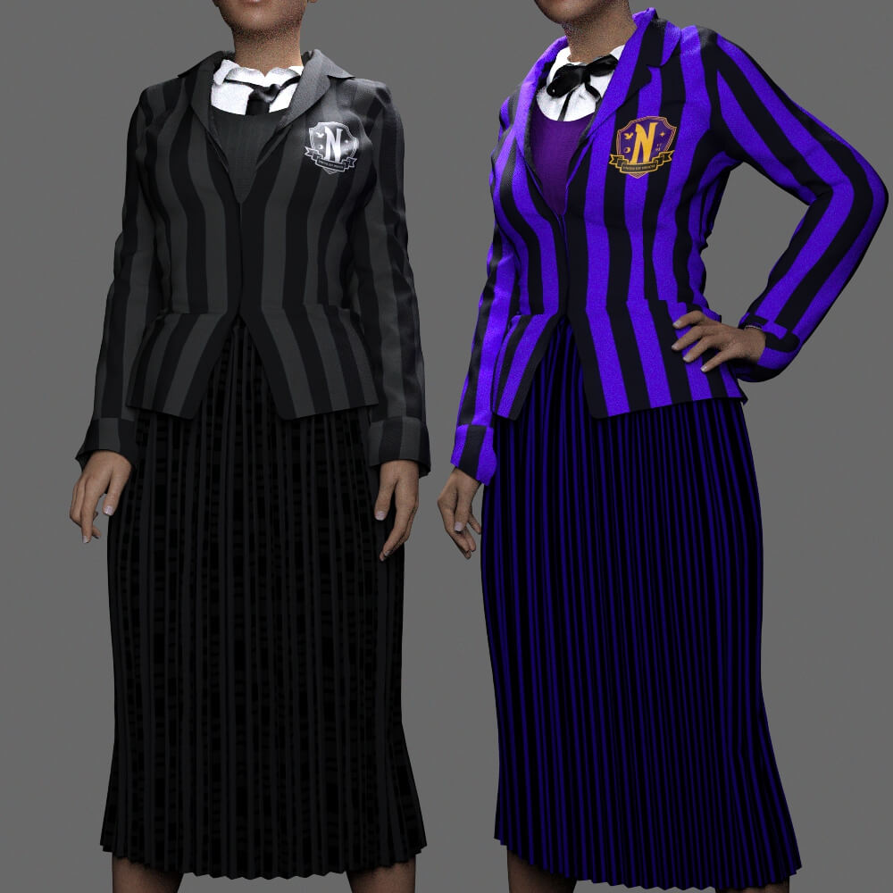 MS Nevermore Academy Uniform (G8F And G9) [Request]