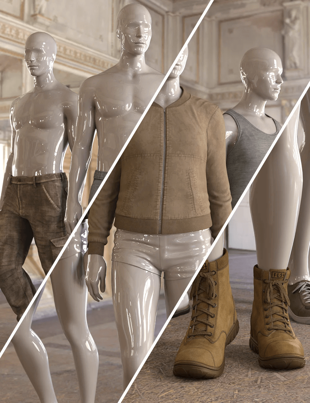 Mix-n-Match DForce Urban Elements Bundle For Genesis 9 [Request]