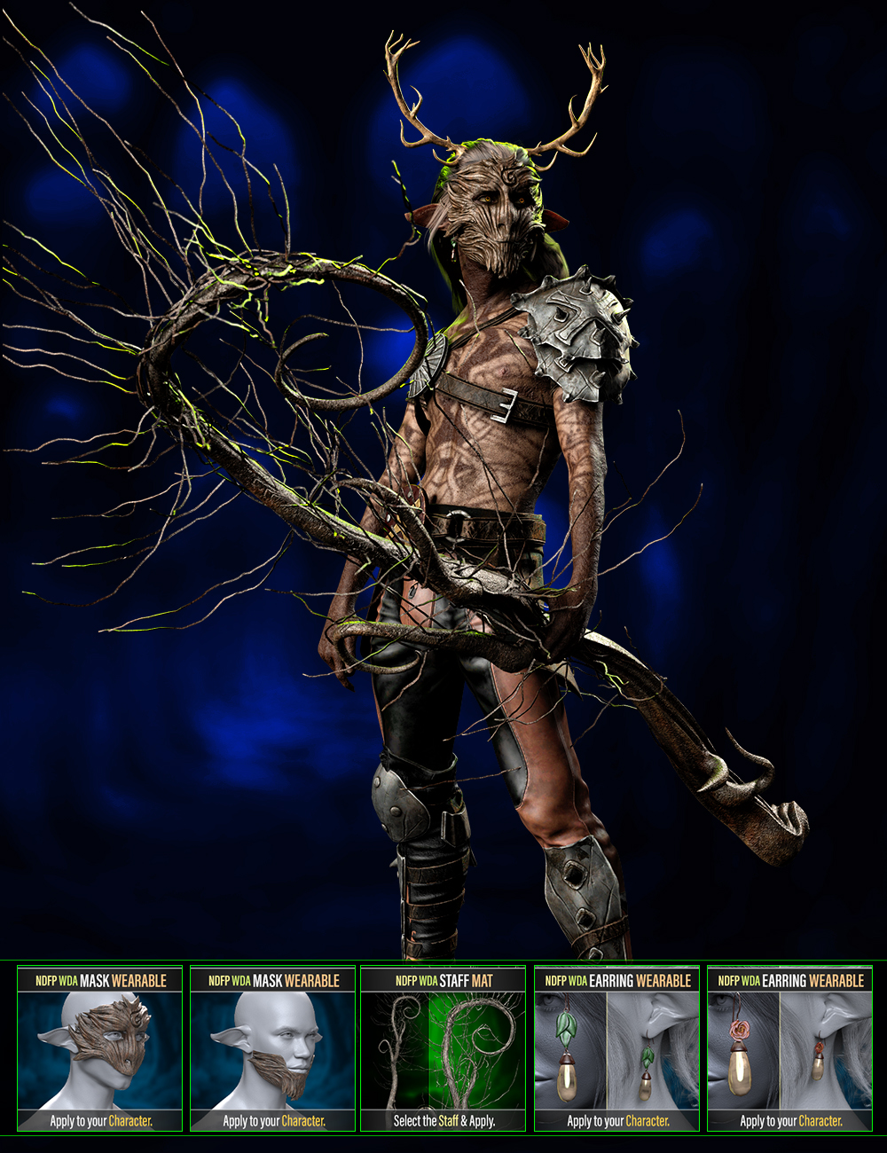 NDFP Woods Druids Accessories For Genesis 9 [Request]
