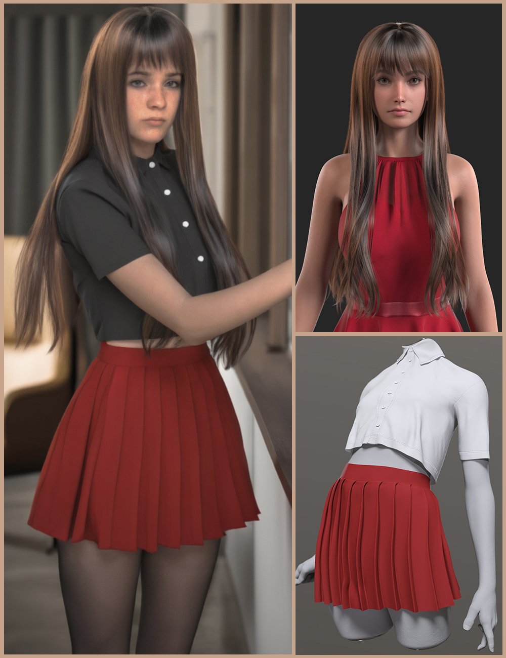 XYZ Ivy For Genesis 9 Bundle 2026 - Free Daz 3D Models