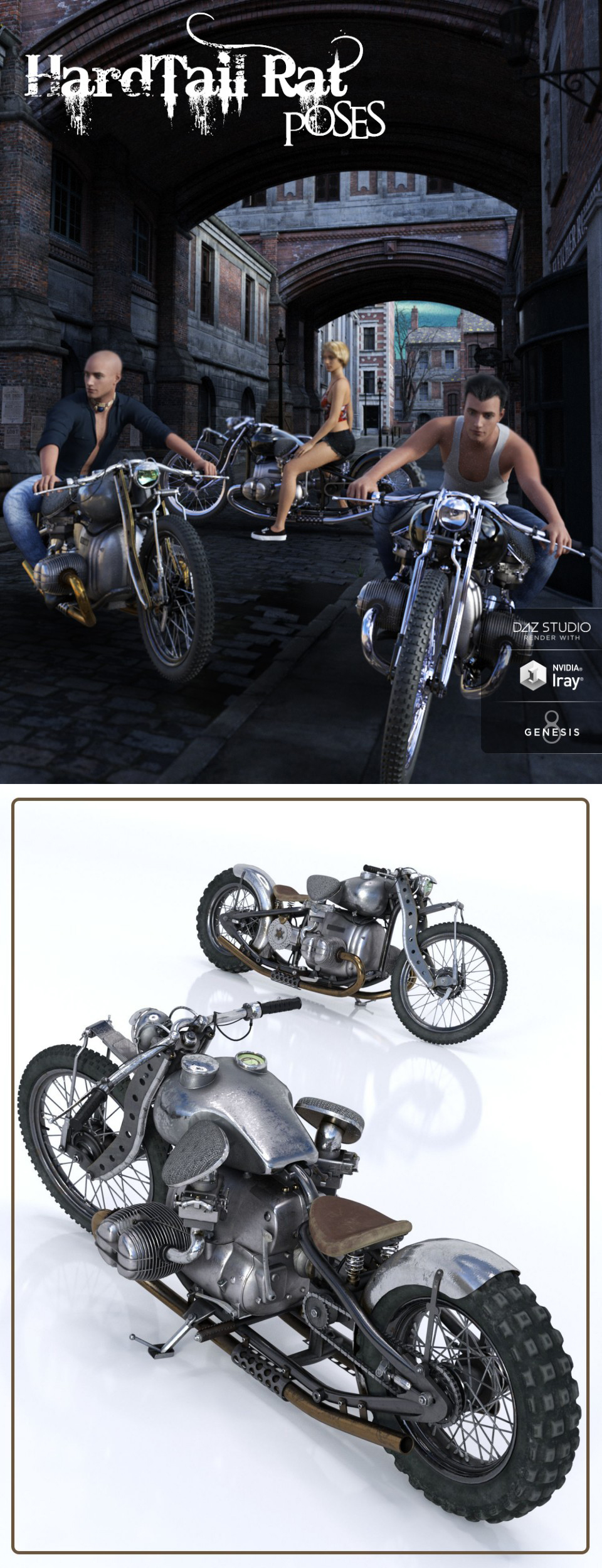 HardTail Rat Plus Poses Bundle 2025 - Free Daz 3D Models