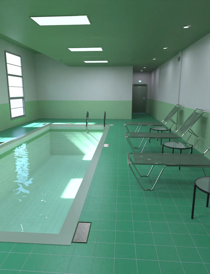 Cozy Pool Interior 2026 - Free Daz 3D Models