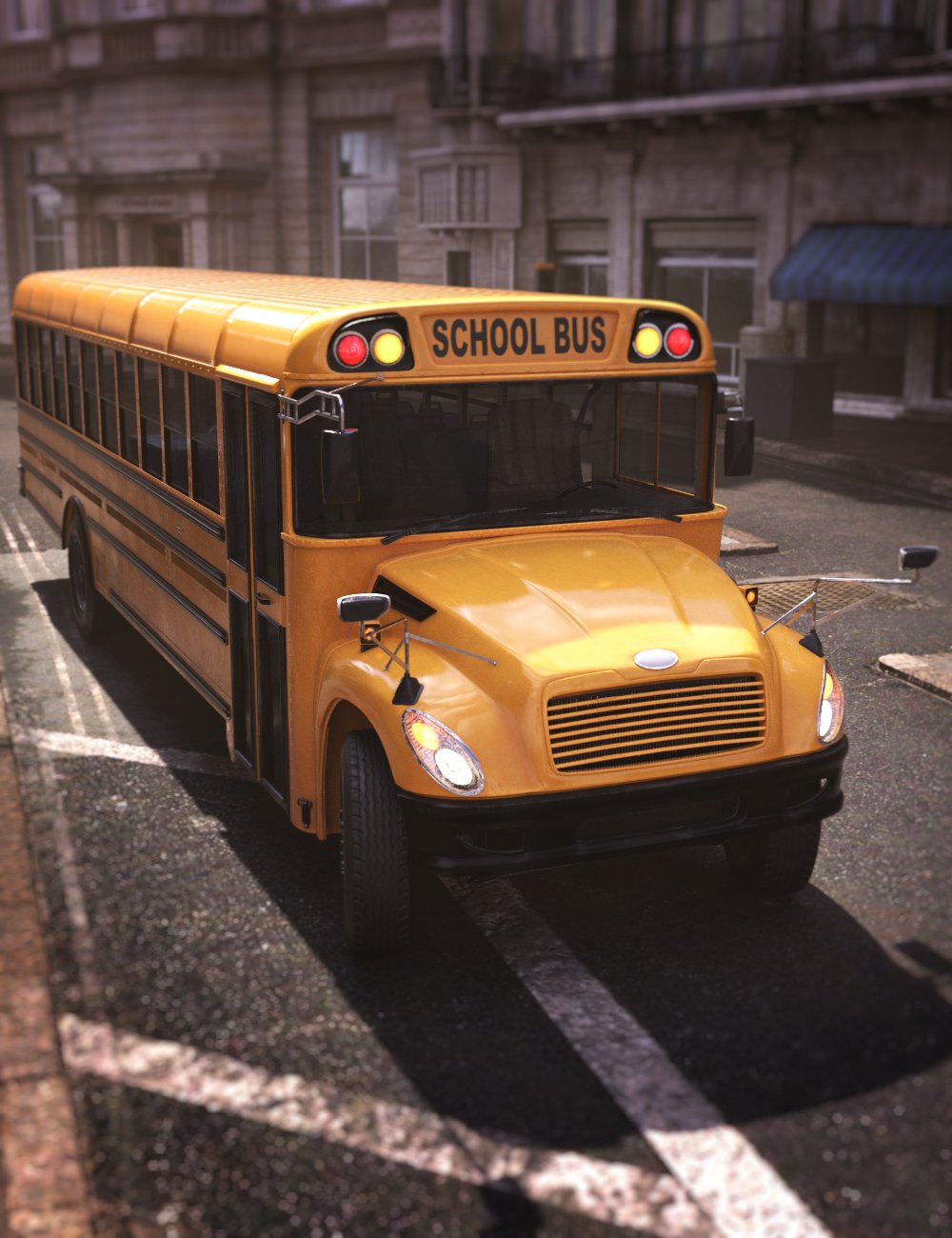 XI School Bus 2026 - Free Daz 3D Models