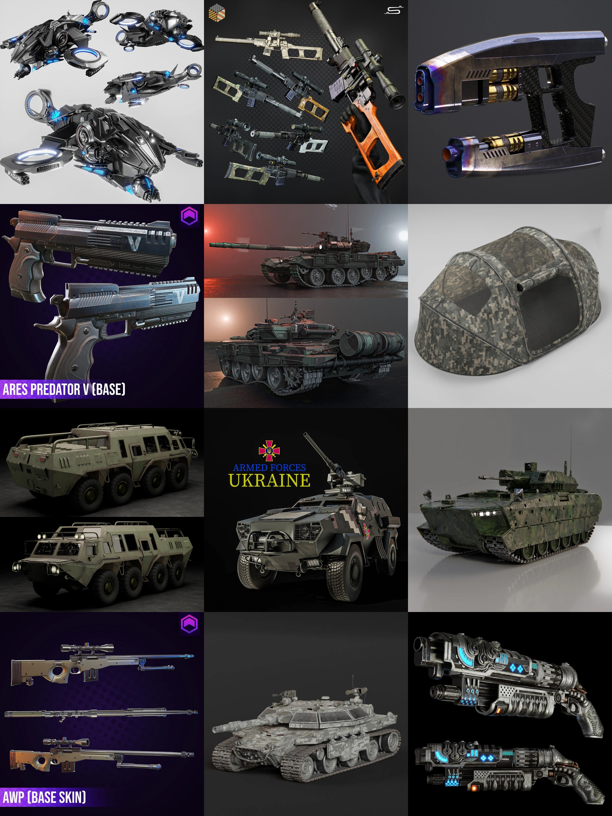 [Blender] BlenderKit Military Pack 2 2026 - Free Daz 3D Models