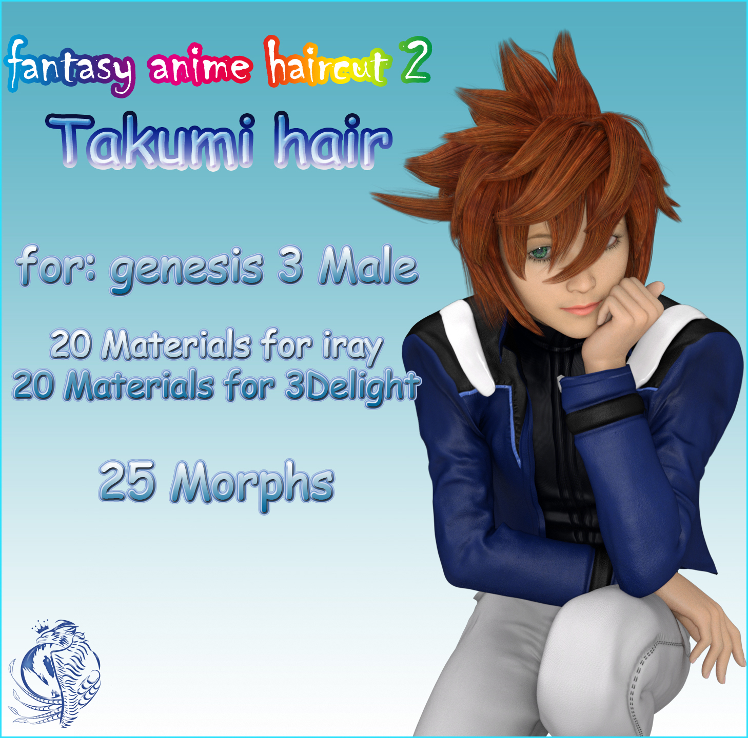 Fantasy Anime Haircut 2 Takumi Hair For G3M [Request]