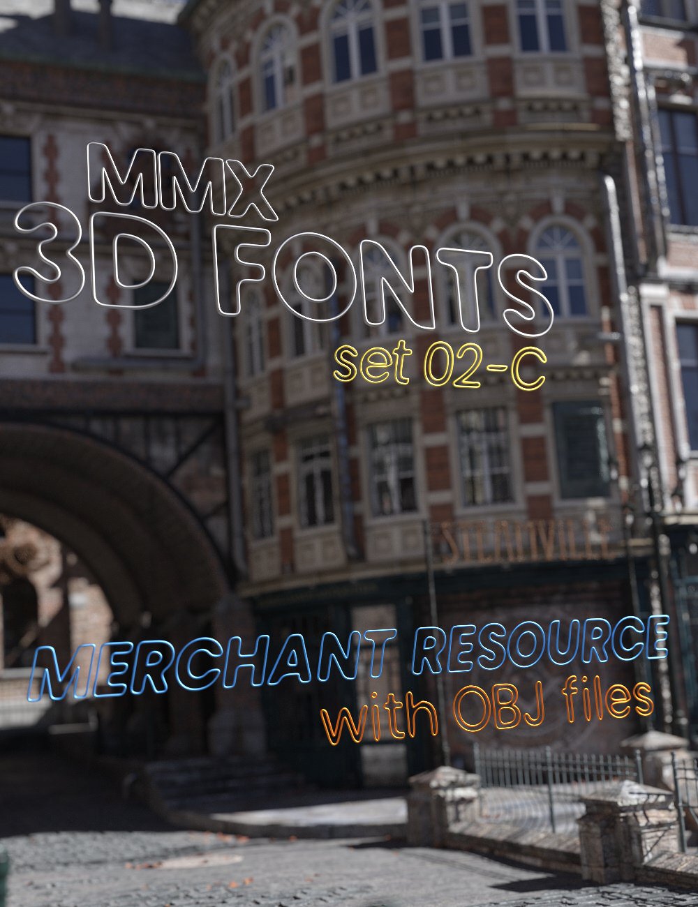 MMX 3D Fonts 02-C Merchant Resource [Request]