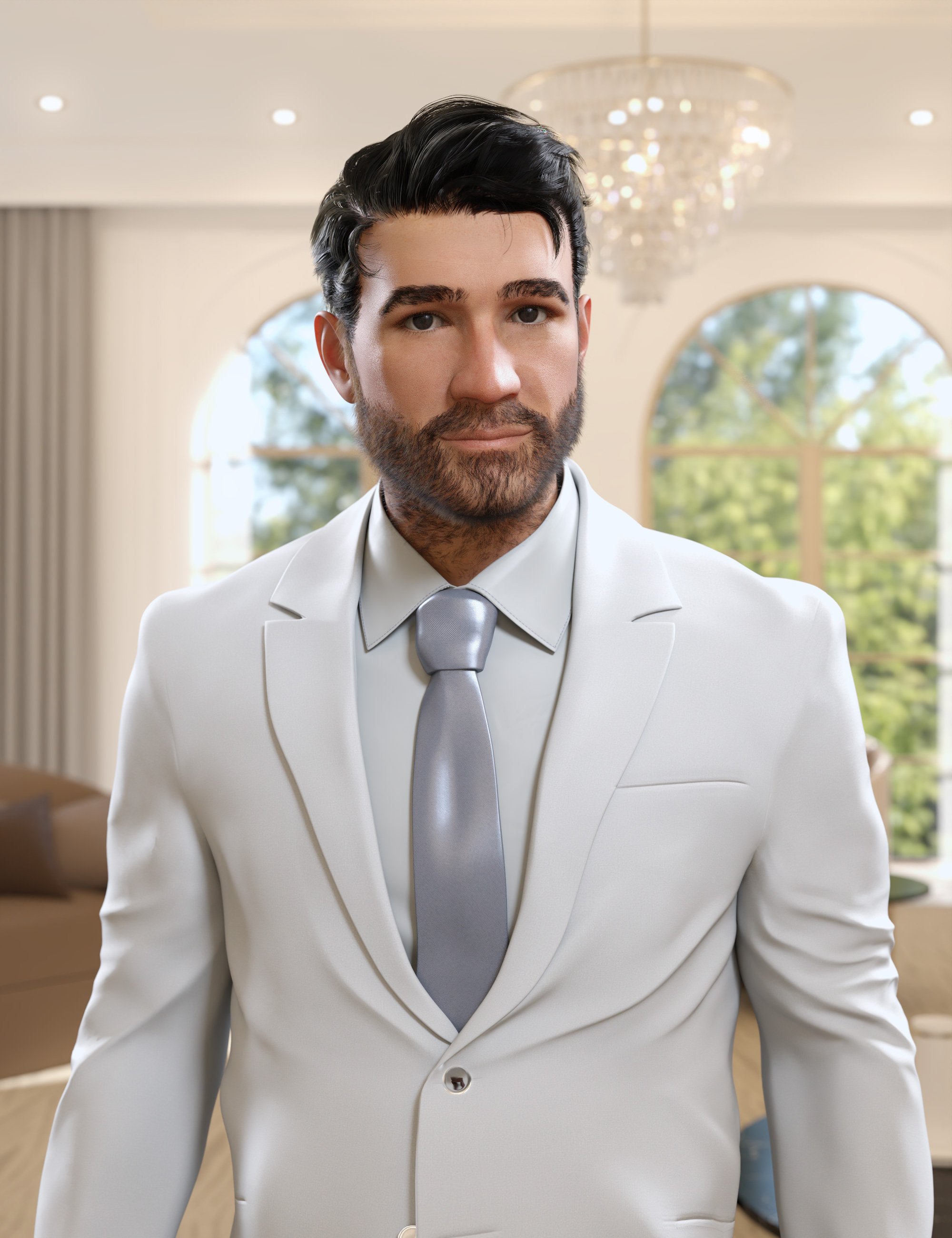 JP Tadeo HD With DForce Body Hair For Genesis 9 [Request]