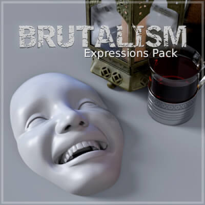 18 Custom Expressions For G8.1F & G8F – Brutalism 2026 - Free Daz 3D Models