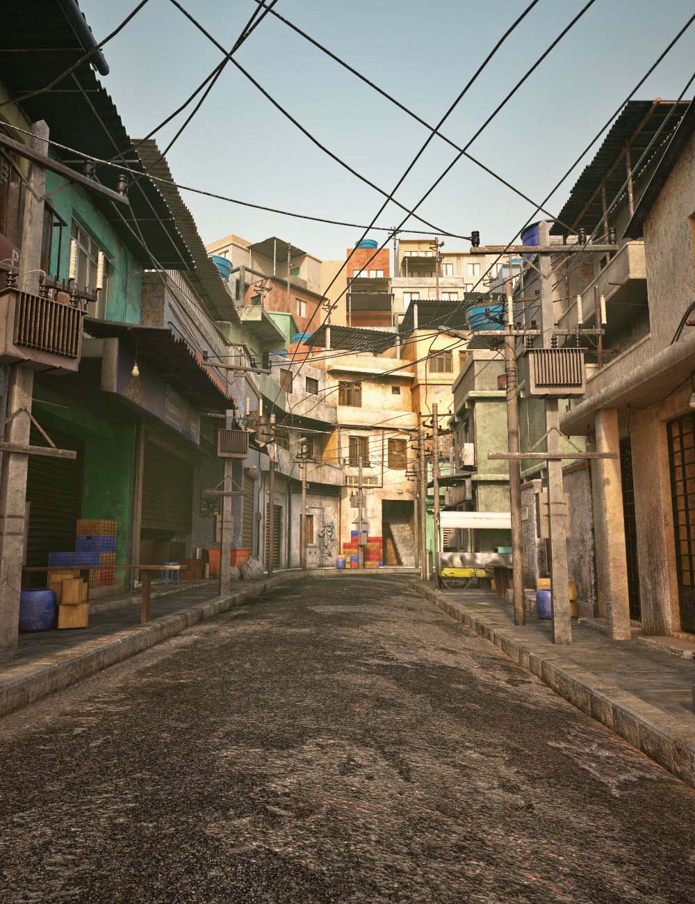 XI Favela Street 2026 - Free Daz 3D Models