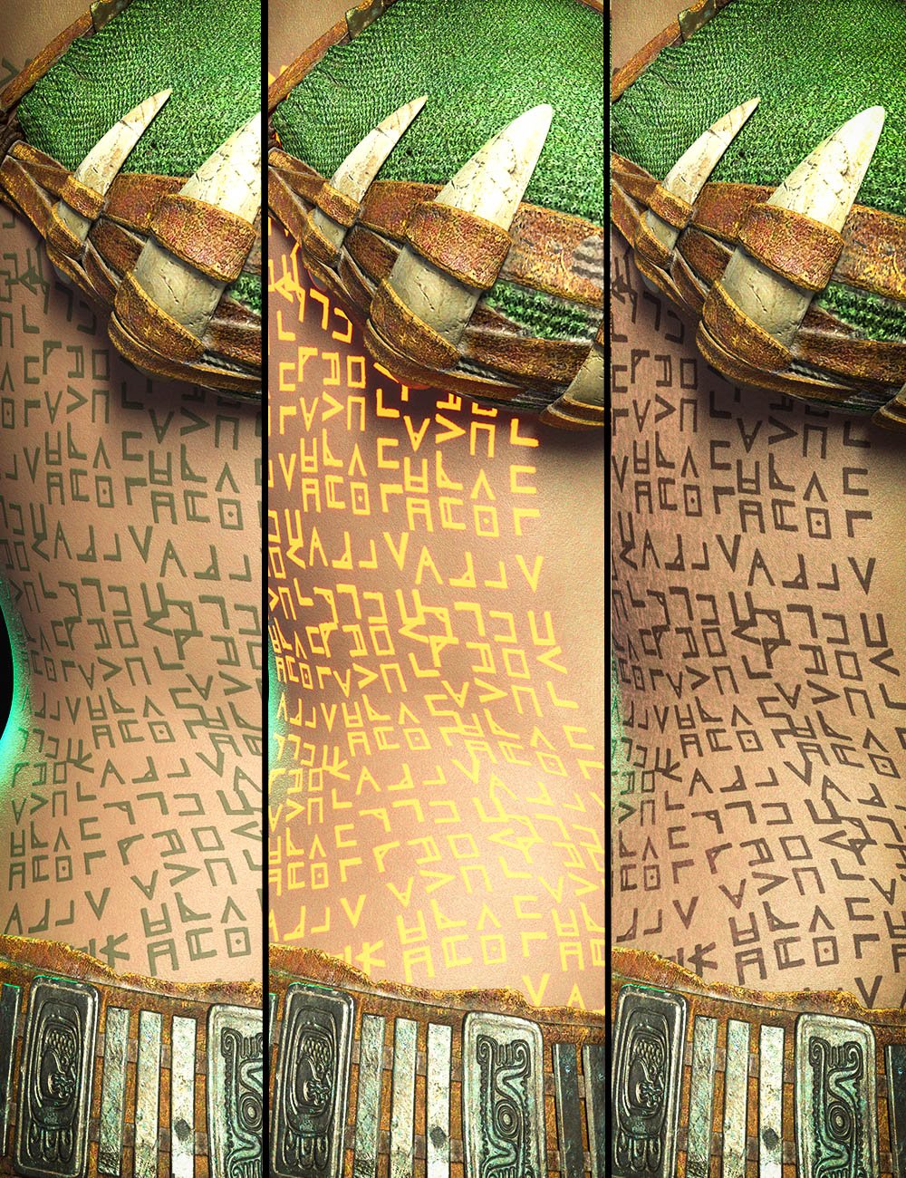 Twizted Runes Skin FX For Genesis 9 2026 - Free Daz 3D Models