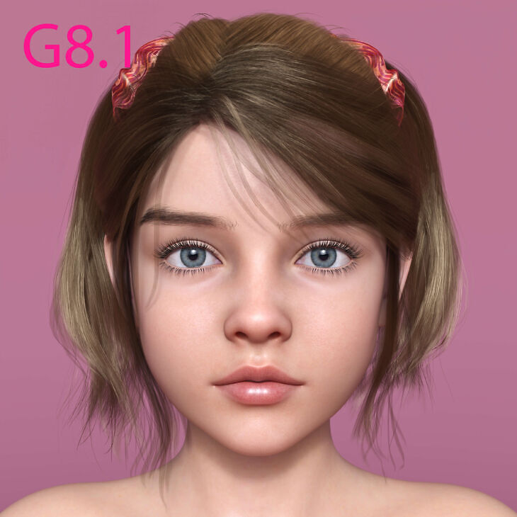 Kk Sasha Character For Genesis 8,8.1 F 2026 - Free Daz 3D Models