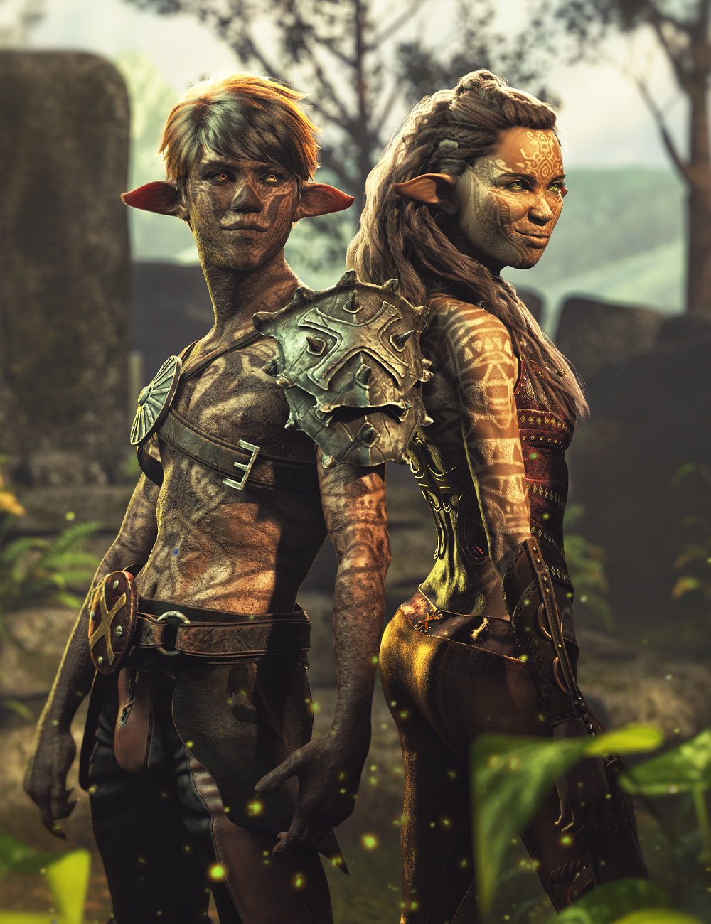 NDFP Woods Druids For Genesis 9 2026 - Free Daz 3D Models