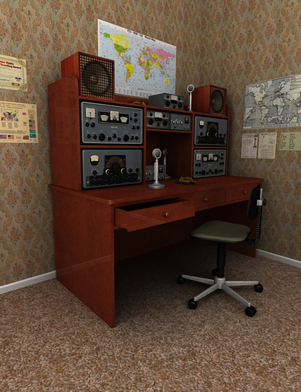 Ham Radio Equipment 2026 - Free Daz 3D Models