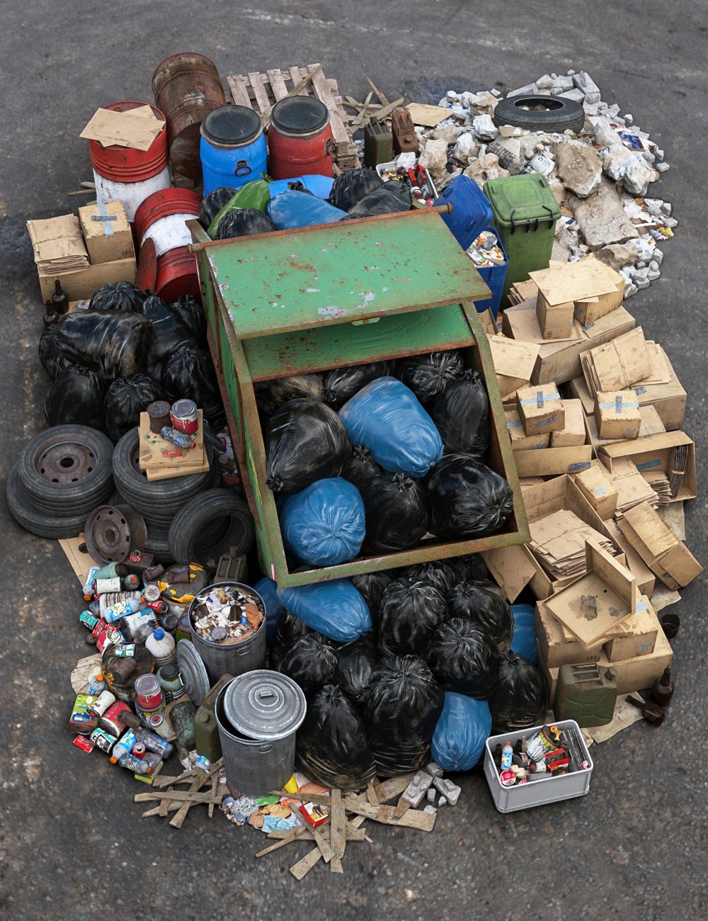 Mega Trash Pack 2026 Free Daz 3d Models