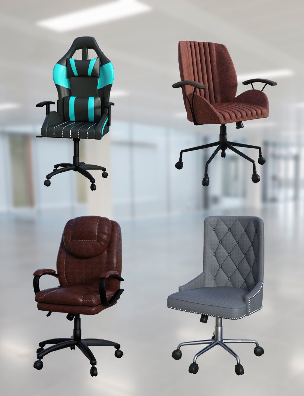 Generations Of Chairs 2026 - Free Daz 3D Models