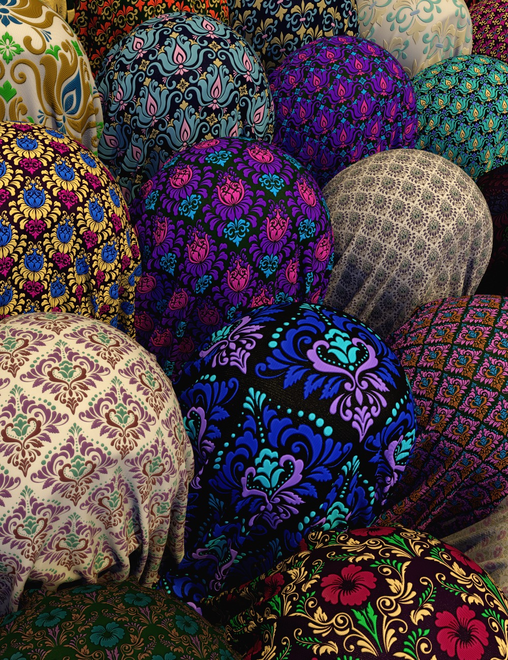 MMX Elegant Fabric Patterns 01 For Iray 2026 - Free Daz 3D Models