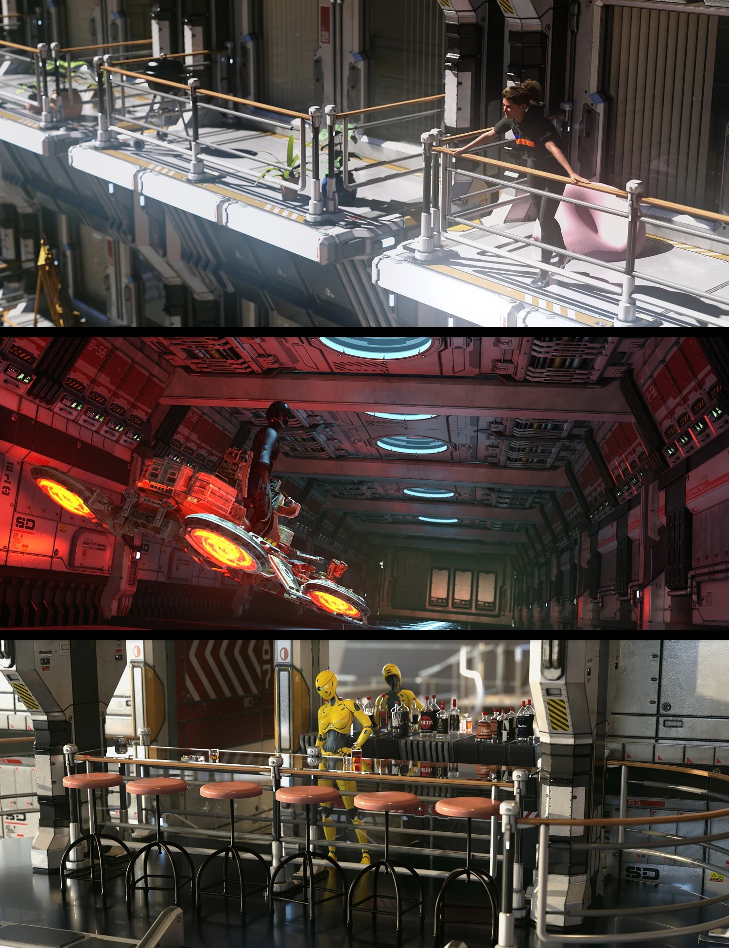 Scene Subsets For Modular Sci-fi Kit 02 2026 - Free Daz 3D Models