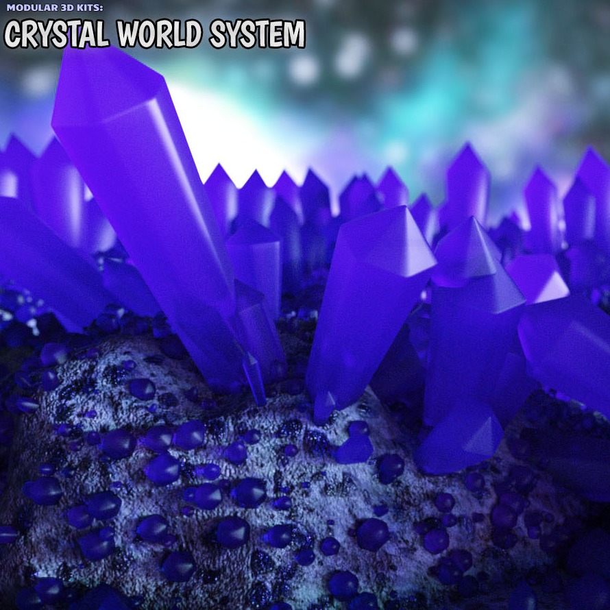 Modular 3D Kits - Crystal World System 2026 - Free Daz 3D Models