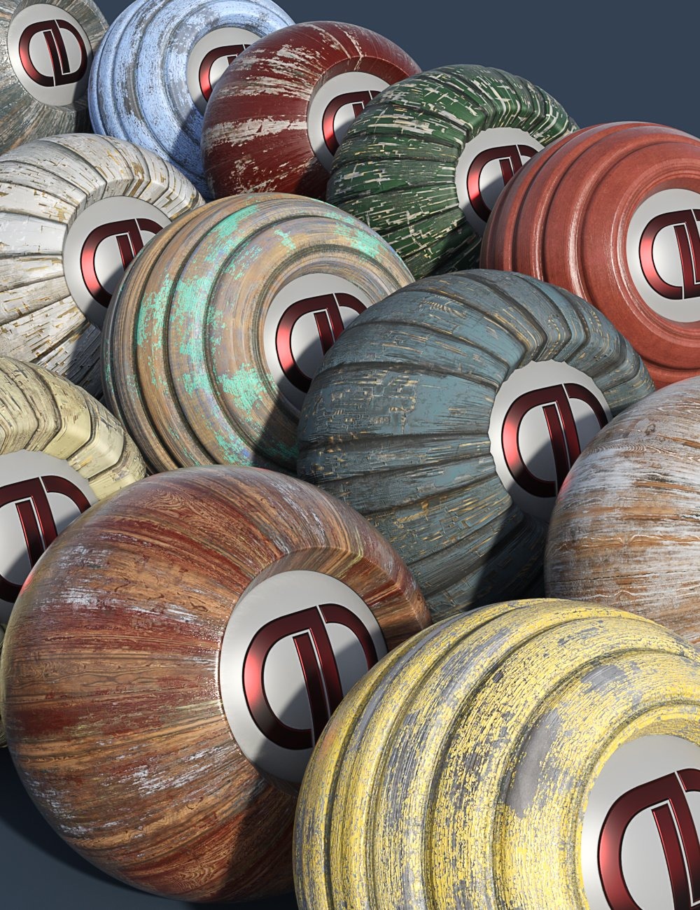 DD PBR Painted Wood Shaders For Iray Vol 2 2026 - Free Daz 3D Models